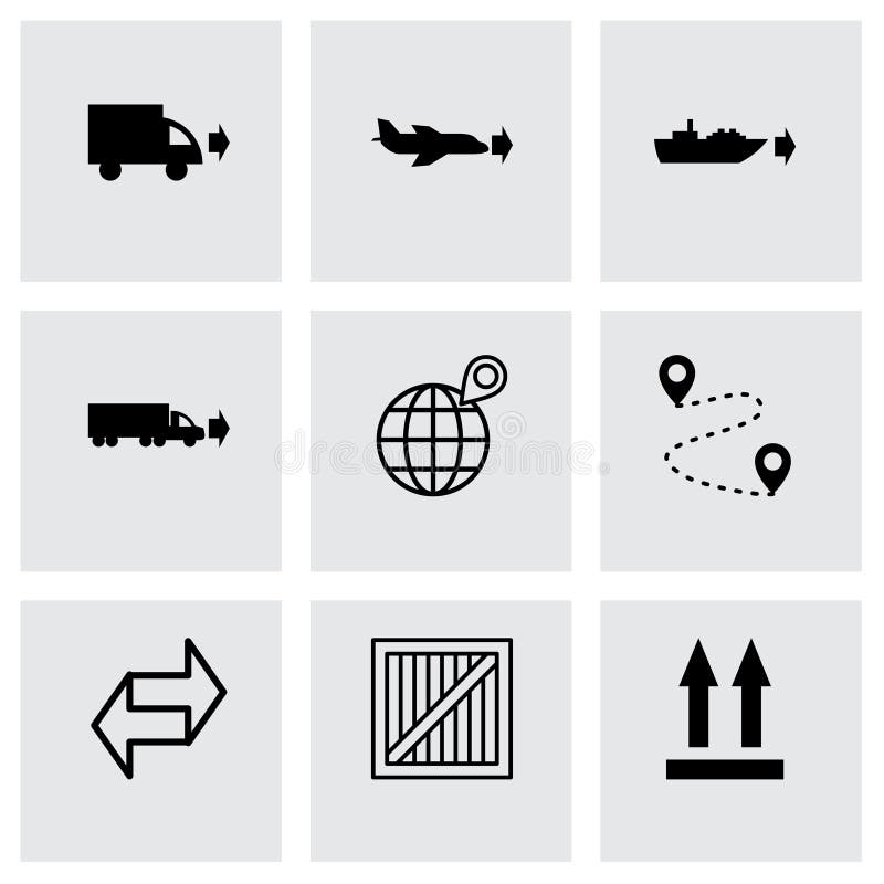 Logistic Icons Set, Simple Style Stock Vector - Illustration of concept ...