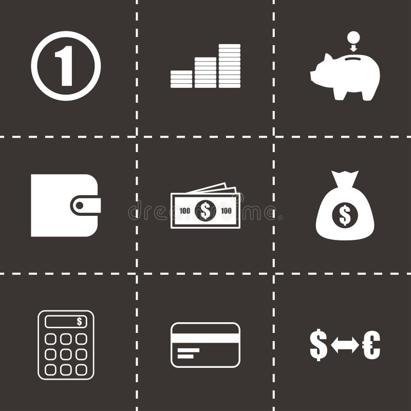 Money Icons set stock vector. Illustration of design - 178500175