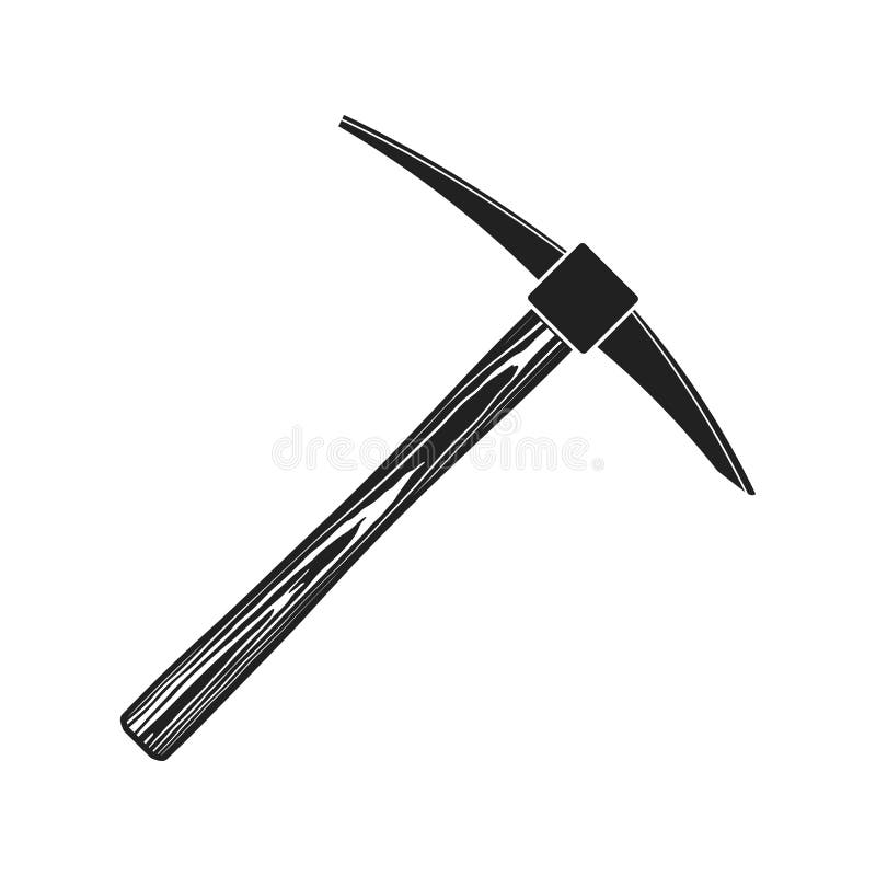 Vector Pick Mining Tool Illustration Stock Vector - Illustration of ...