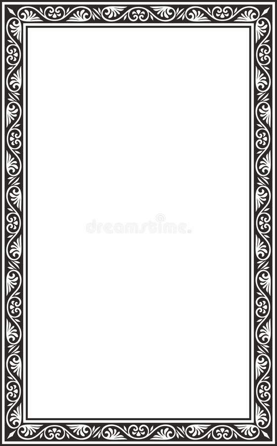 Vector Black Monochrome Square Stencil Classic Byzantine Ornament ...