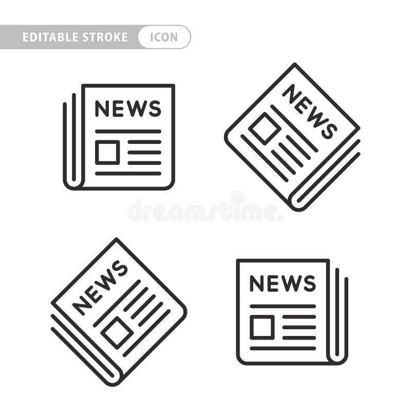 Black Newspaper and Coffee Icon Isolated Seamless Pattern on White ...