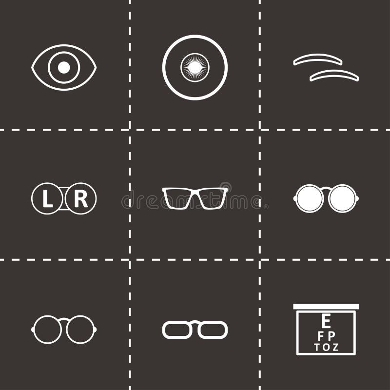 Optical icons stock vector. Illustration of doctor, optometrist - 38741436