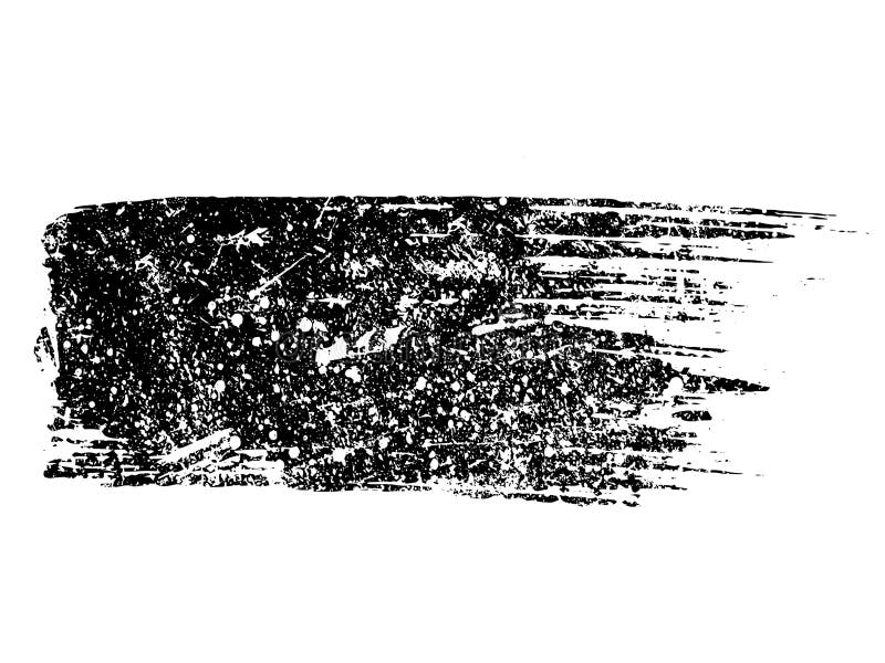 Vector Black Paint, Ink Brush Stroke, Brush, Line or Texture. Dirty ...