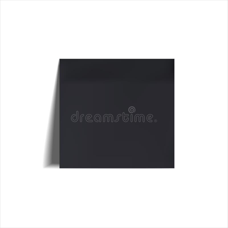 Vector Black Paper Isolated on White Background, Black Creative ...
