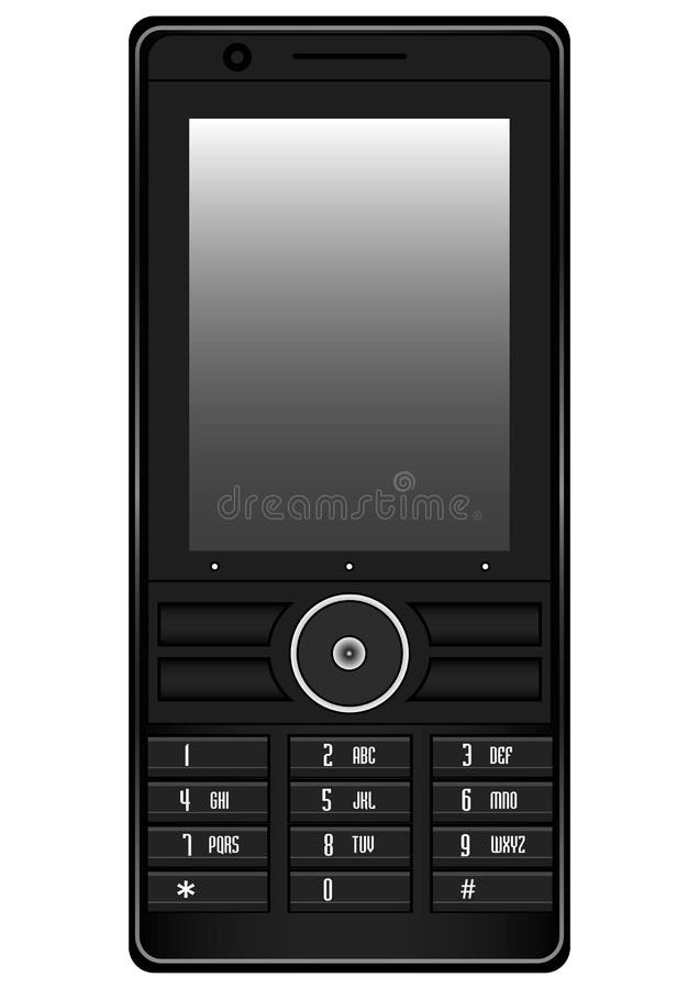 Mobile phone stock vector. Illustration of phone, cell - 14677415