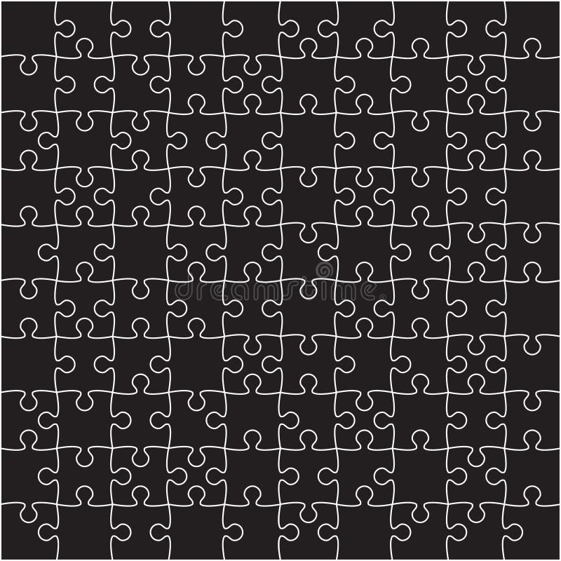 375 Black Puzzles Pieces Jigsaw - Vector Stock Vector - Illustration of ...