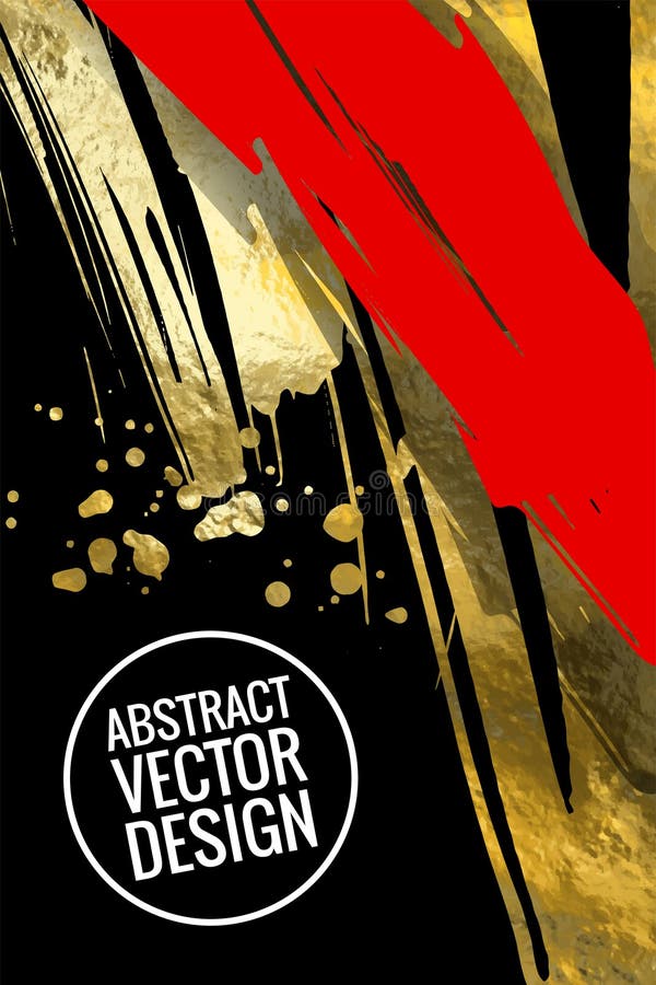 Vector Black Red and Gold Design Template, Flyers, Mobile Technologies ...