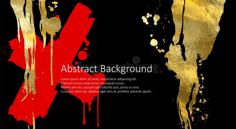 Vector Black Red and Gold Design Template, Flyers, Mobile Technologies ...
