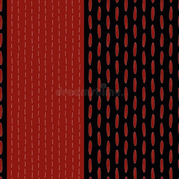 Vector Black and Red Seamless Pattern Background: Stern Grain. Stock ...