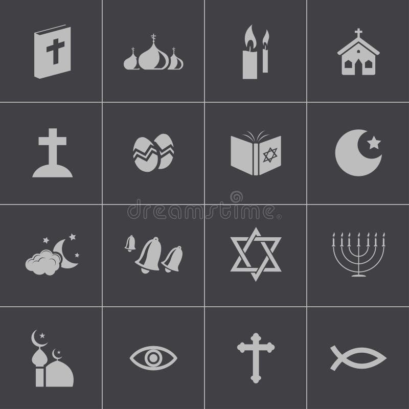 Religion icons stock illustration. Illustration of grain - 36042581