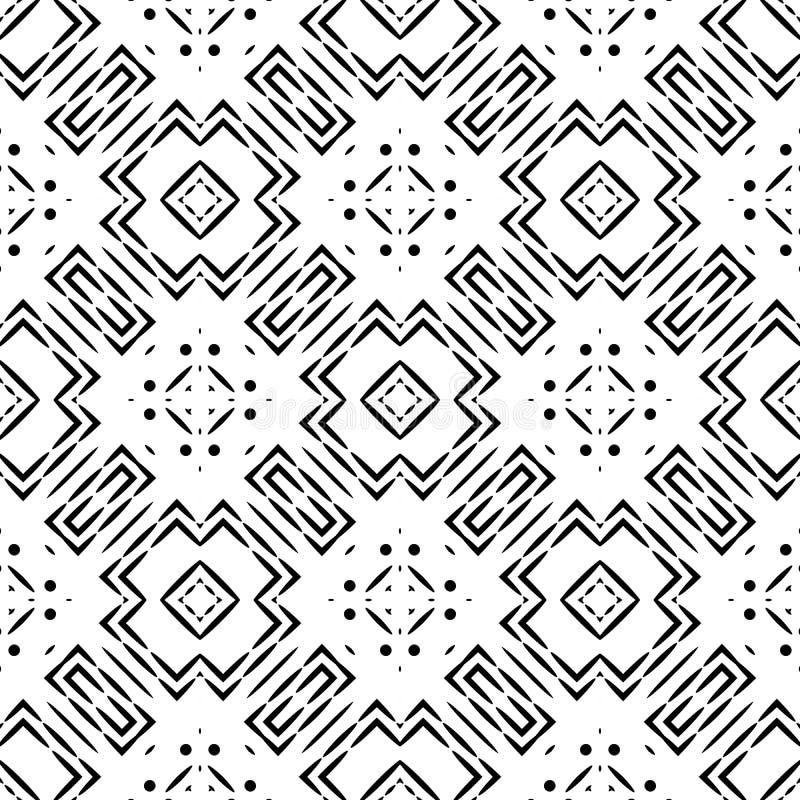 Vector Black Repeated Design on White Background Geometrical Patterns ...