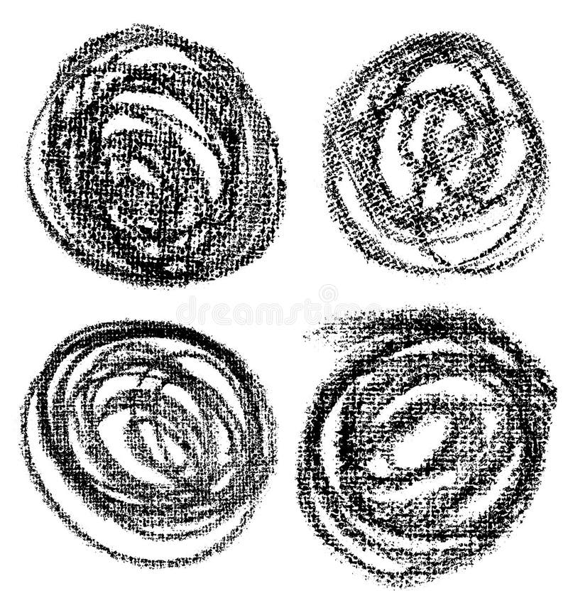 Vector Black Round Design Elements on the Chalkboard Stock Vector ...