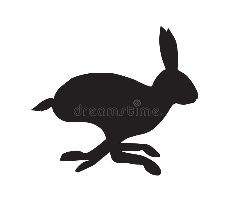 Hare Running Silhouette Stock Illustrations – 1,410 Hare Running ...