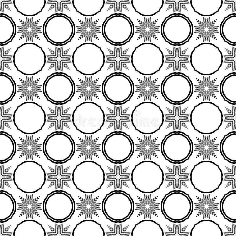 Vector Black Seamless Repeated Design on White Background Vector ...