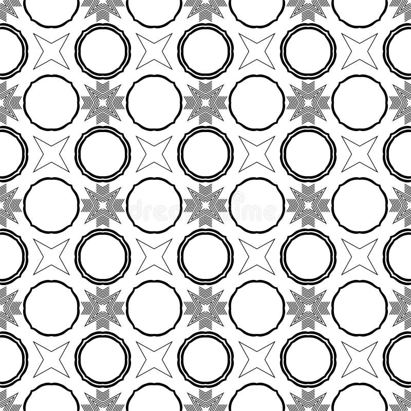 Vector Black Seamless Repeated Design on White Background Vector ...