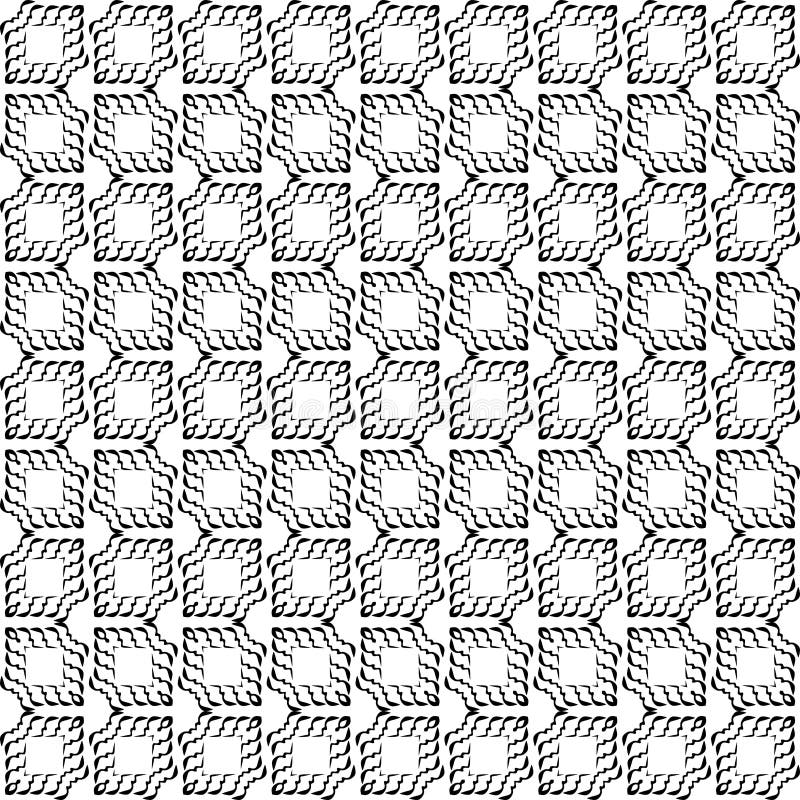 Vector Black Seamless Repeated Pattern on White Background Vector ...