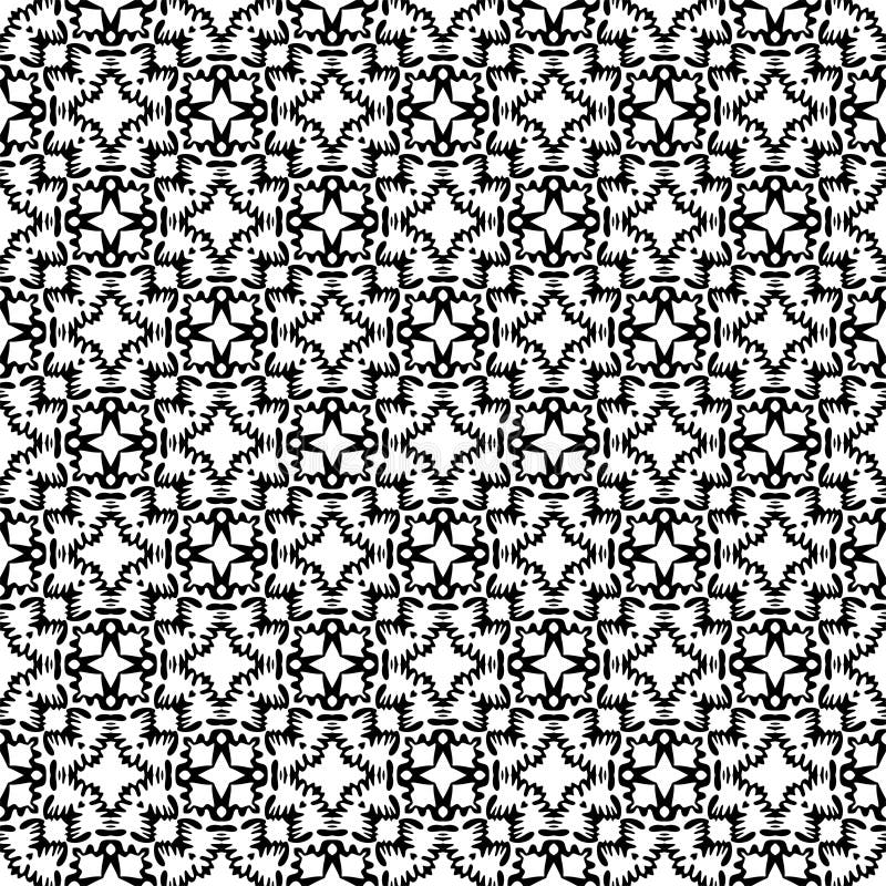 Vector Black Seamless Repeated Pattern on White Background Vector ...
