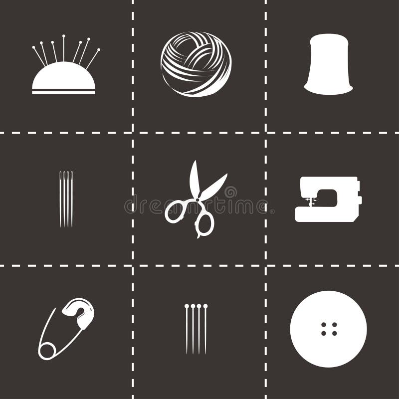 100 Sewing Icons Set, Cartoon Style Stock Vector - Illustration of iron ...