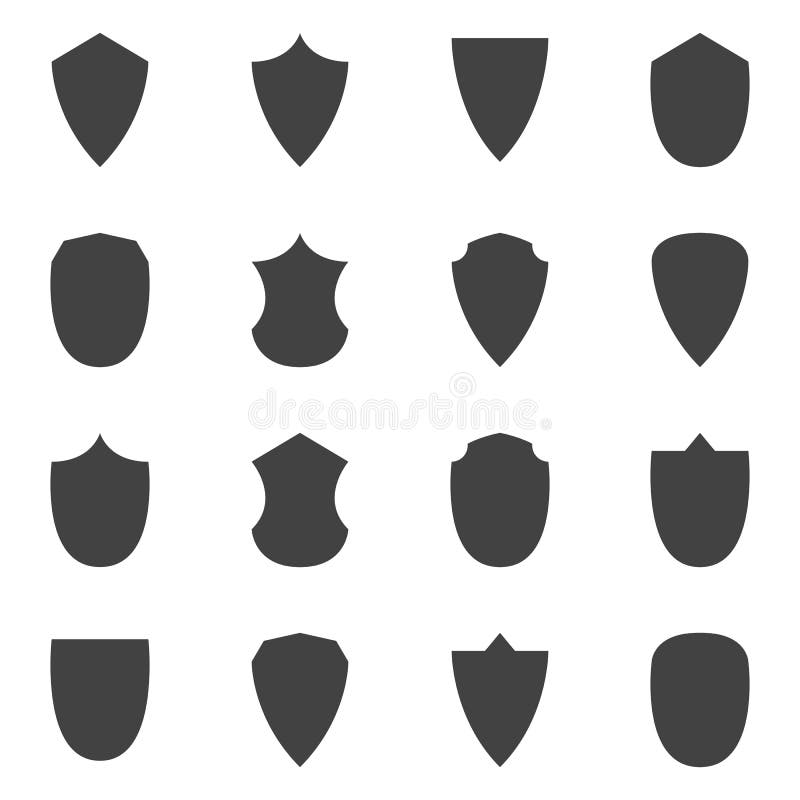 Ancient Black Shields White Stock Illustrations 126 Ancient Black