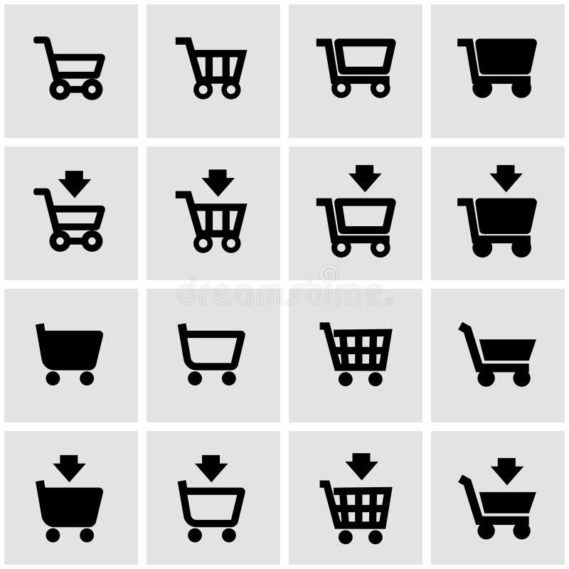 Vector shopping icon set stock vector. Illustration of clipboard - 52818692