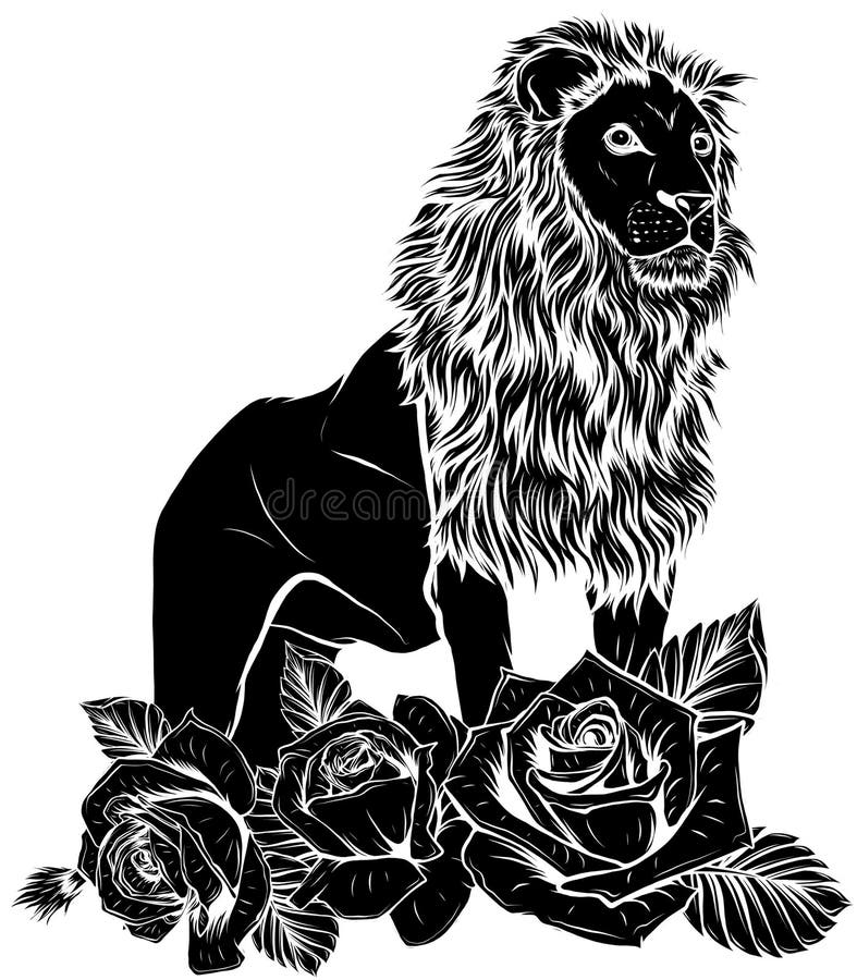 Lion Rose Stock Illustrations – 782 Lion Rose Stock Illustrations ...