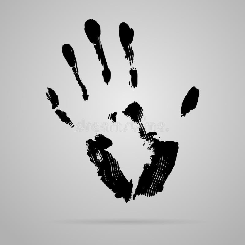 Vector Black Smeared Hand of Mascara Stock Vector - Illustration of ...