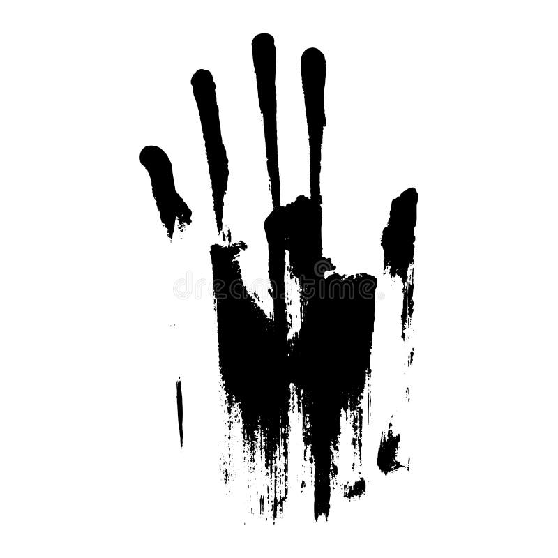 Vector Black Smeared Hand of Mascara Stock Vector - Illustration of ...