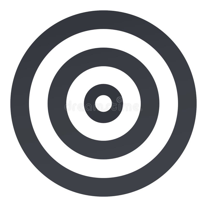 Vector Black Target Icon stock vector. Illustration of competition ...