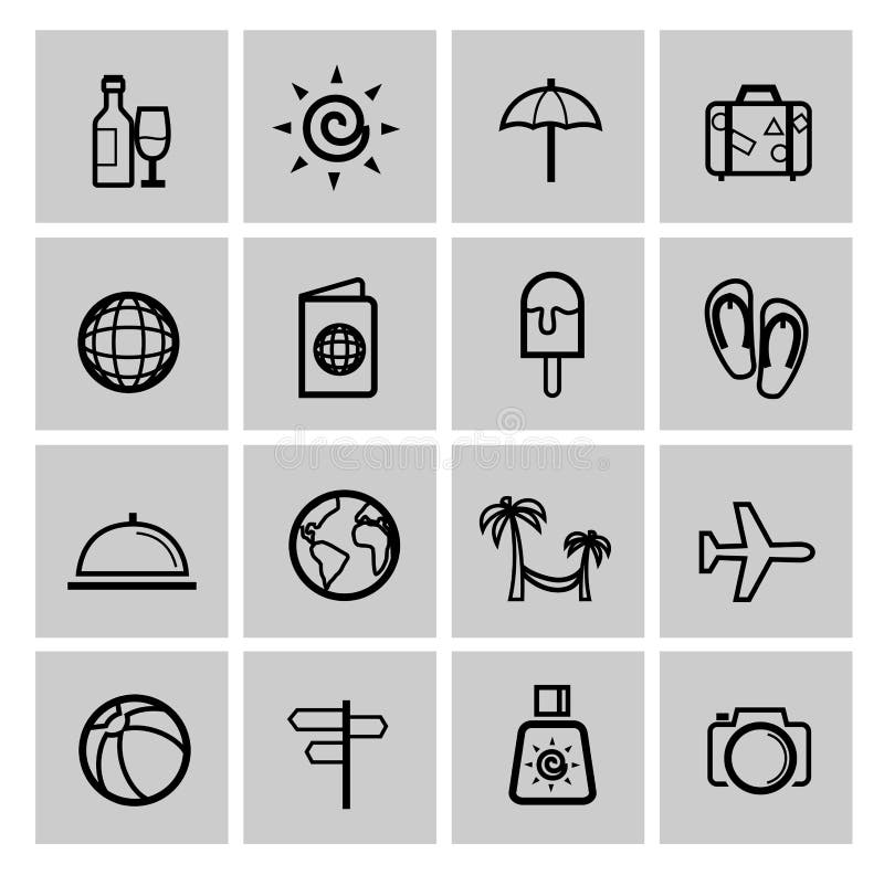 Travel icon set stock vector. Illustration of city, icon - 50971309