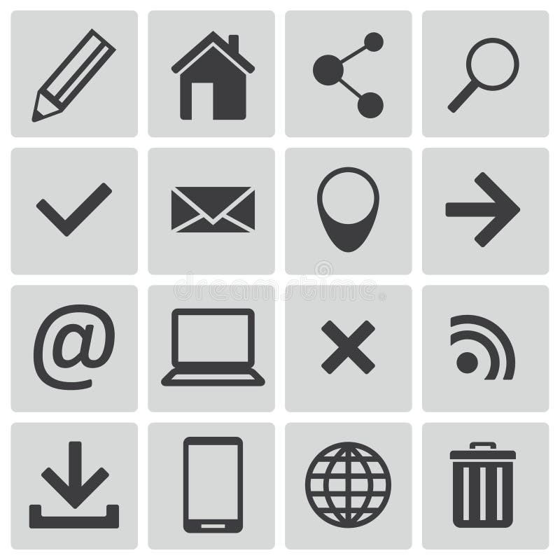 Universal software icons stock vector. Illustration of scissors - 26152789