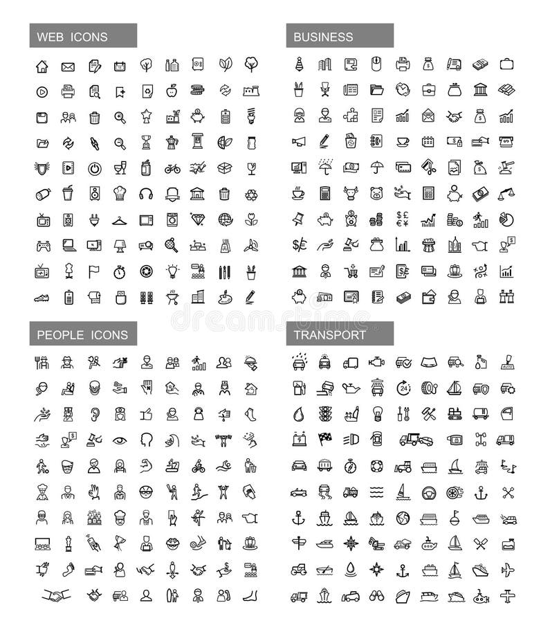 Vector Black Web Icons Stock Illustrations – 474,634 Vector Black Web ...