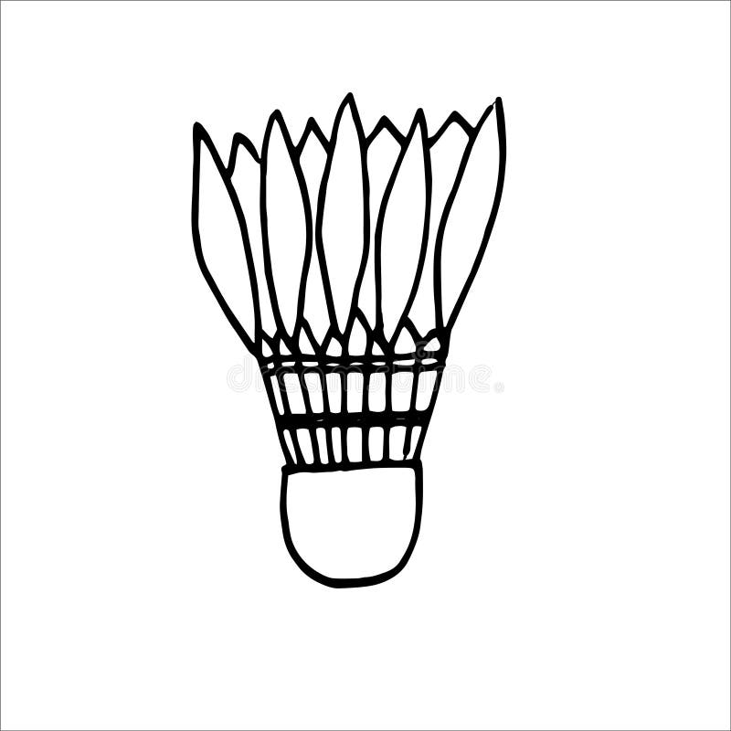 Shuttlecock Feathers Stock Illustrations – 129 Shuttlecock Feathers ...