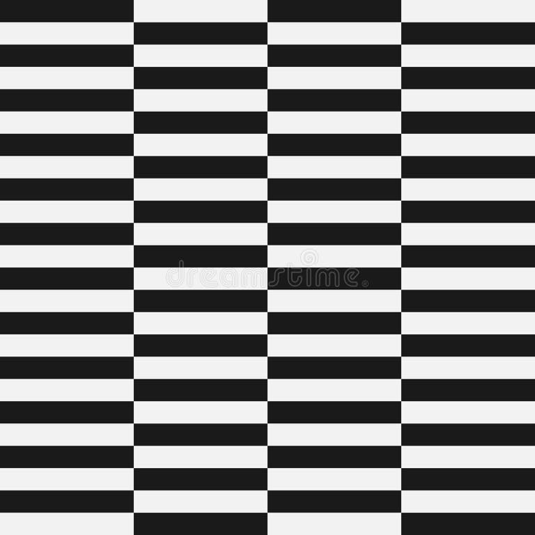 Vector Black and White Classic Seamless Pattern Made with Dash Long ...