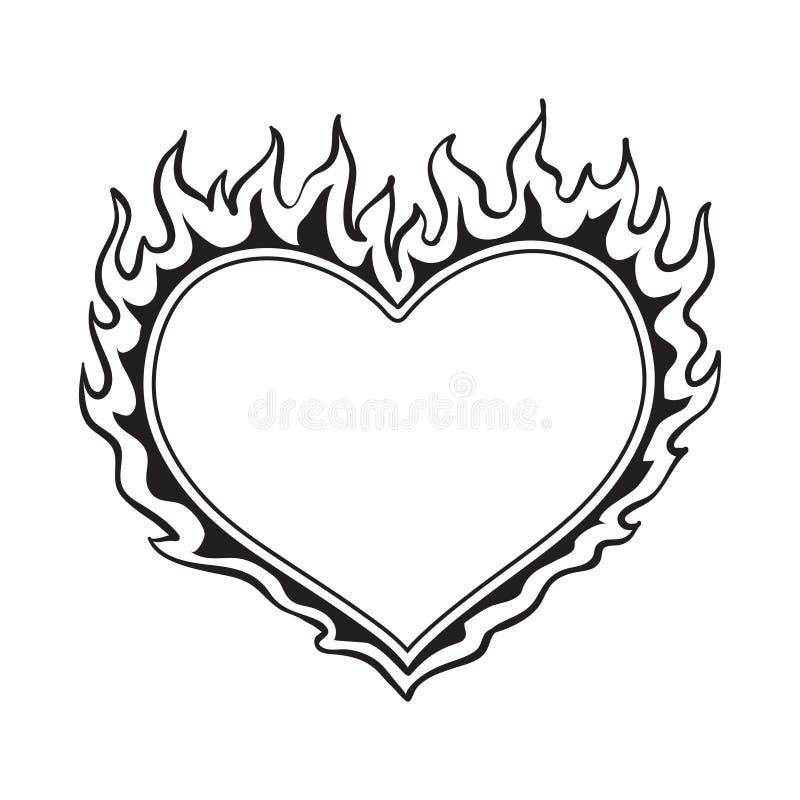 Vector Black and White Decorative Heart. Creative Hand Drawn Heart for ...
