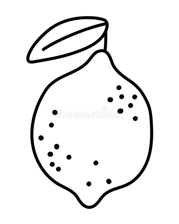 White Lemon Icon Isolated on White Background. Square Color Button ...