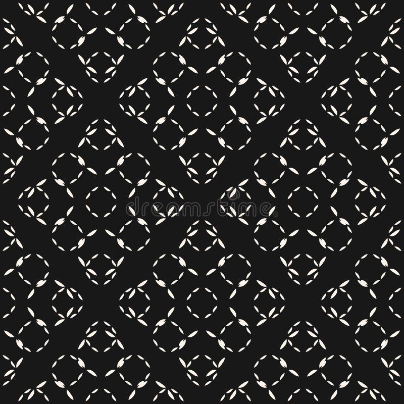 Vector Black and White Minimalist Seamless Pattern with Small Circles ...
