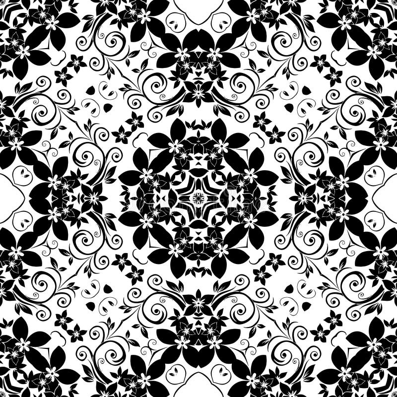 Vector BLACK AND WHITE PATTERN DESIGN Stock Vector - Illustration of ...