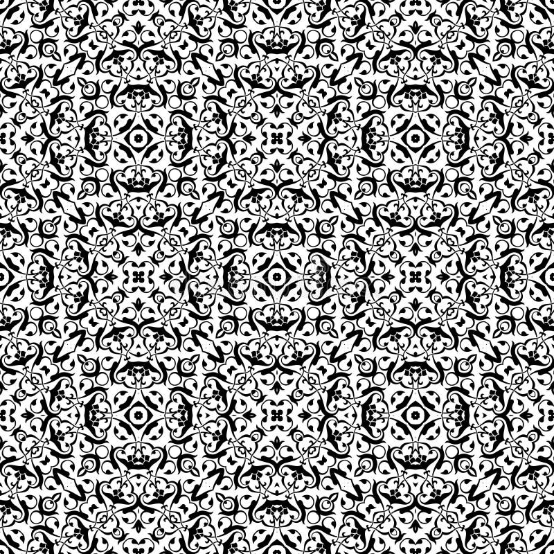 Vector BLACK WHITE PATTERN DESIGN Stock Vector - Illustration of floral ...