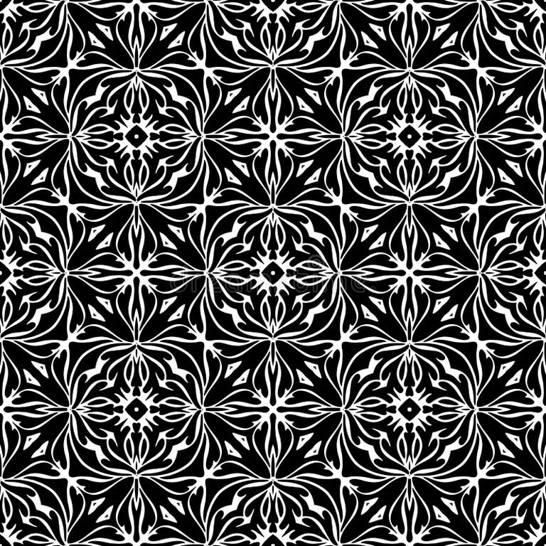 Square Paisley Pattern Black White Stock Illustrations – 1,594 Square ...