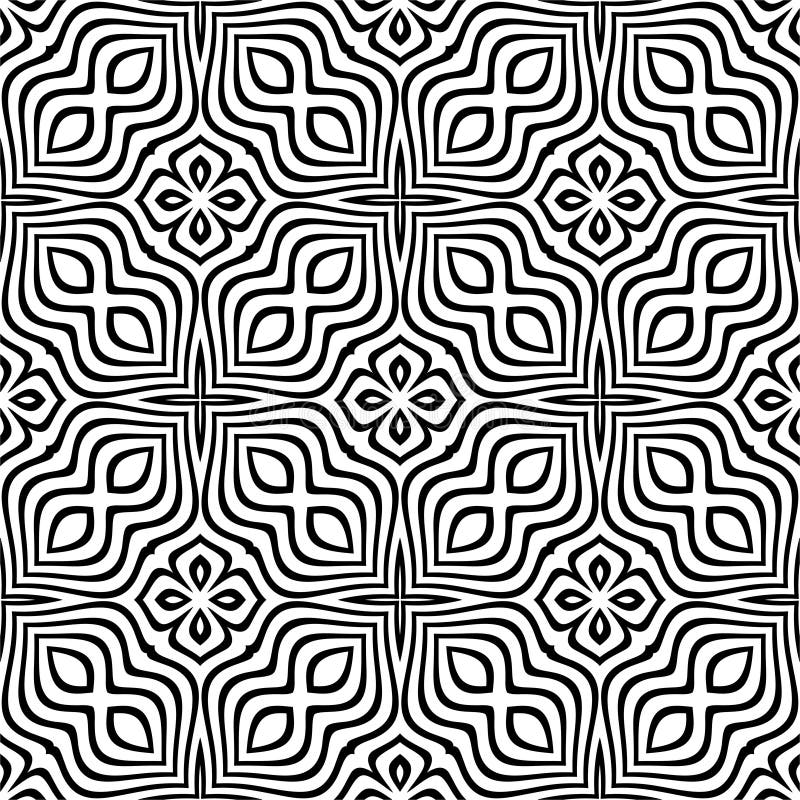 Vector BLACK AND WHITE PATTERN DESIGN Stock Vector - Illustration of ...