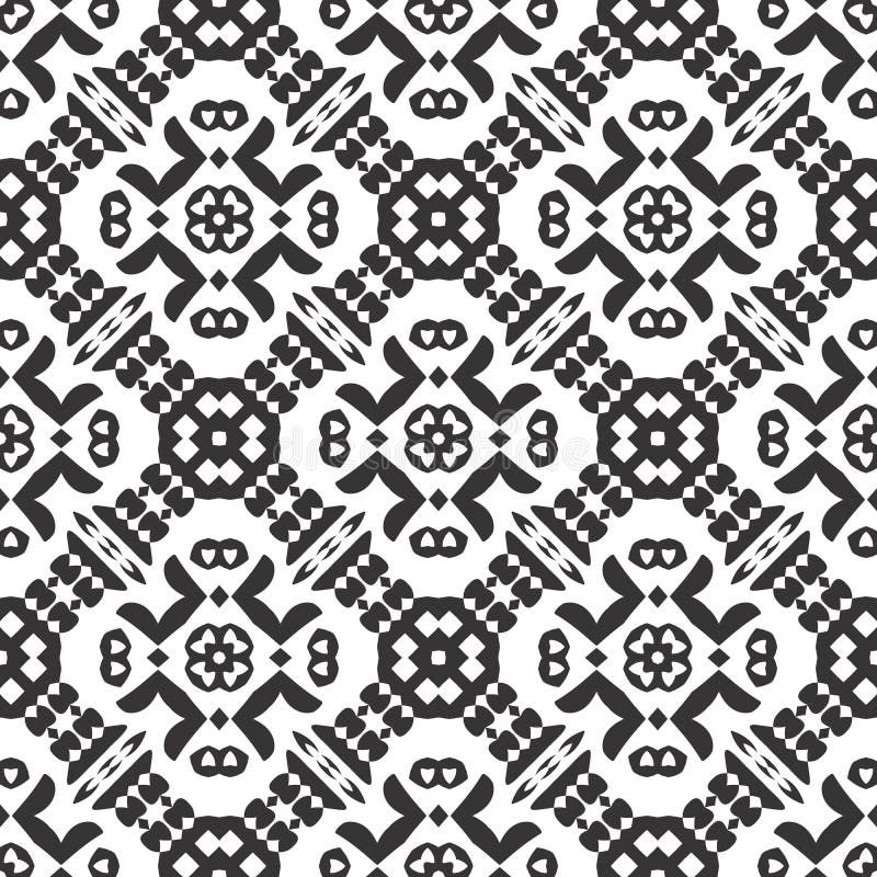 Vector Black White Repeat Designs Stock Vector - Illustration of withe ...