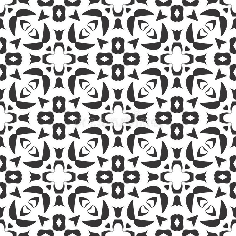 Vector Black White Repeat Designs Stock Vector - Illustration of ...