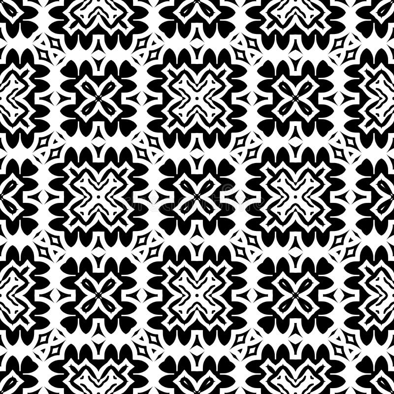 Vector Black White Repeat Designs Stock Vector - Illustration of vector ...