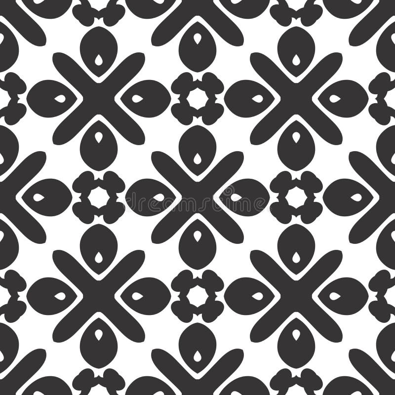 Vector Black White Repeat Designs Stock Vector - Illustration of ...
