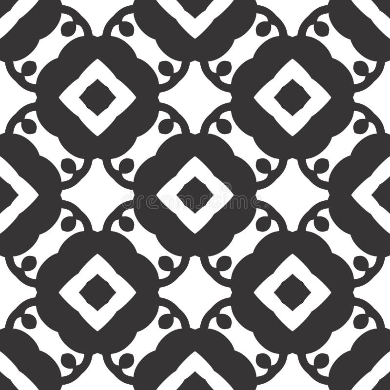 Vector Black White Repeat Designs Stock Vector - Illustration of ...