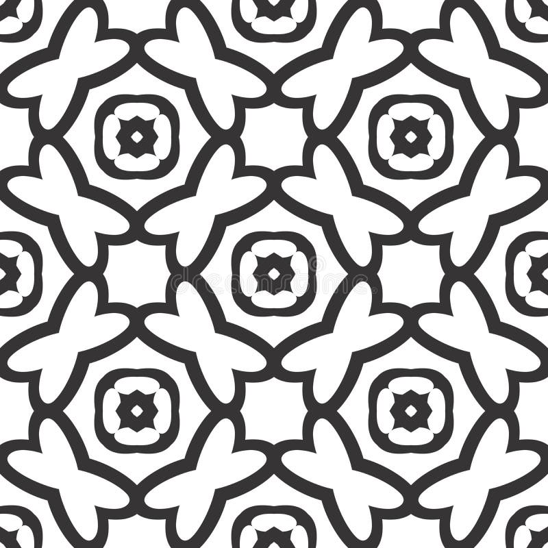 Vector Black White Repeat Designs Stock Vector - Illustration of ...