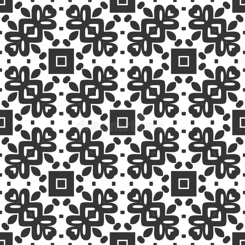 Vector Black White Repeat Designs Stock Vector - Illustration of ...