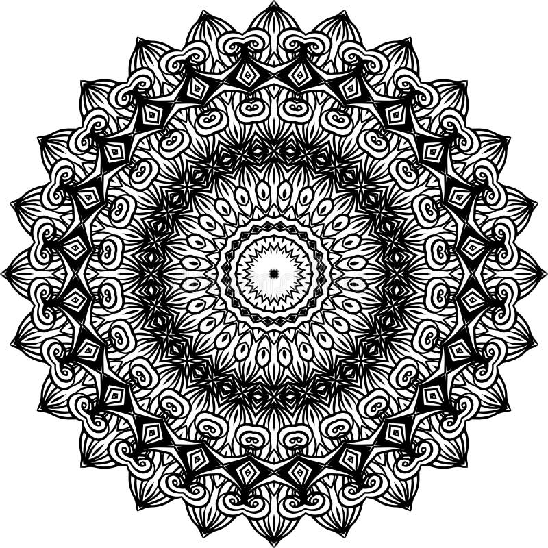 Vector Black and White Rounded Pattern Background, Vector Illustration ...