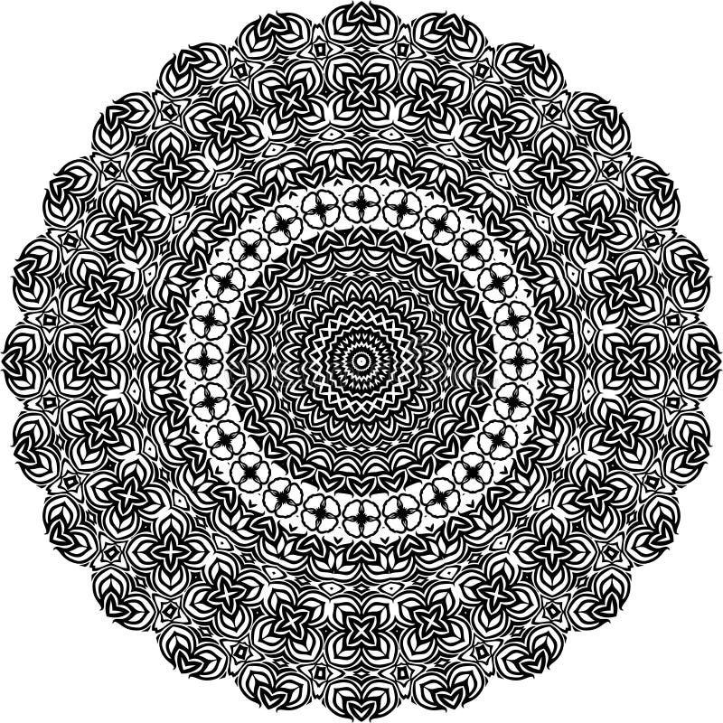 Vector Black and White Rounded Pattern Background, Vector Illustration ...