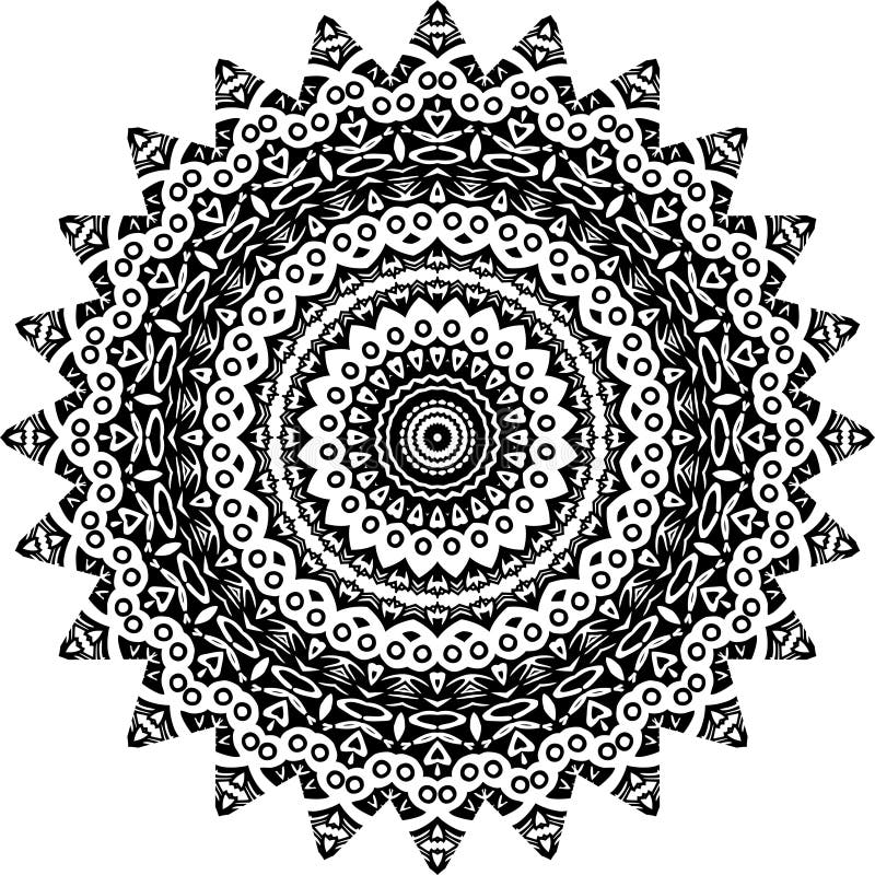 Vector Black and White Rounded Pattern Background, Vector Illustration ...